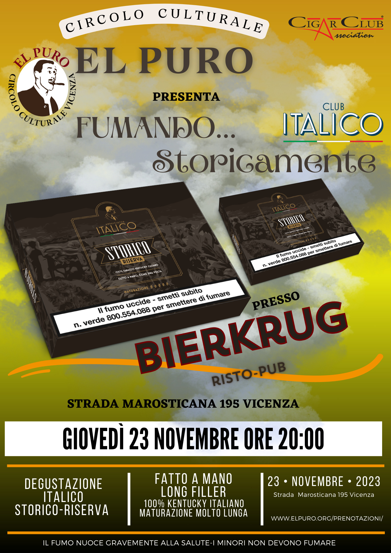 Fumando Storicamente - Elpuro: cigar club Vicenza